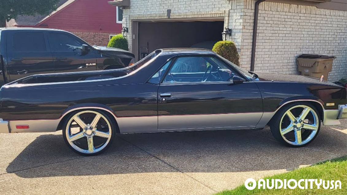 1986 Chevrolet El Camino on 22" IROC Wheels Replica Chrome | Gallery ...