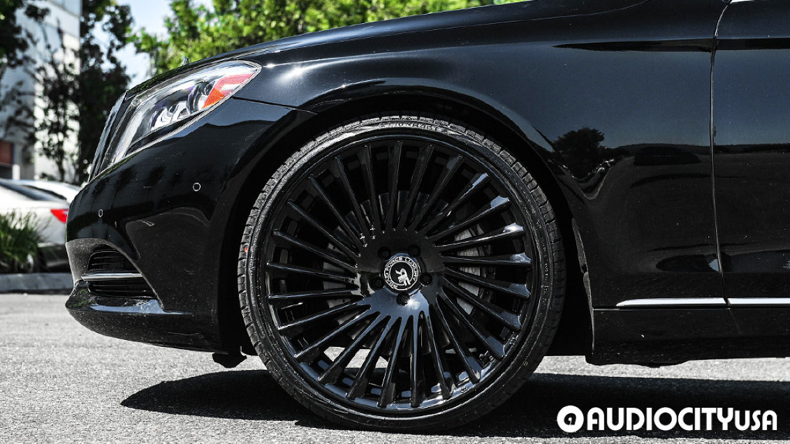 2016 Mercedes-Benz S-Class on 22" Road Force Wheels RF23 Gloss Black ...