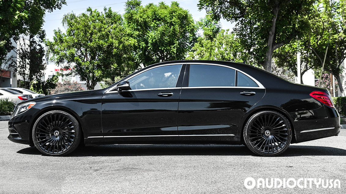 2016 Mercedes-Benz S-Class on 22" Road Force Wheels RF23 Gloss Black ...