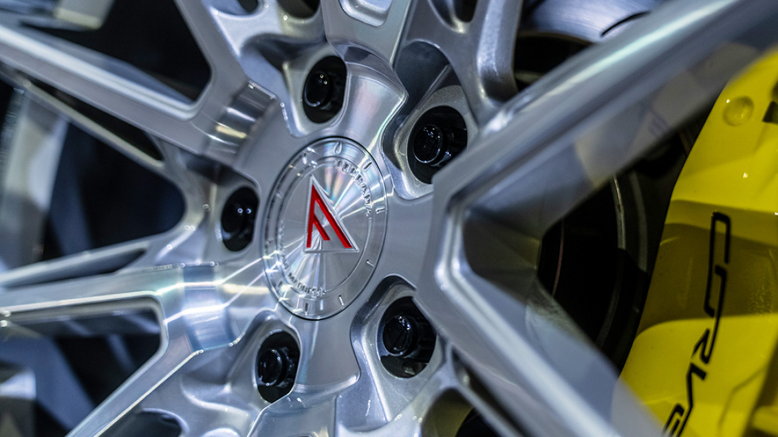 2019 Chevrolet Corvette on 20" Ferrada Wheels CM2 Silver Machined with ...