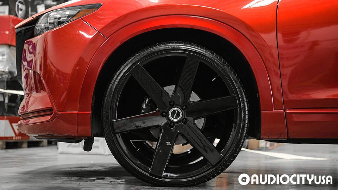 2016 Mazda CX-9 on 24" Strada Wheels Coda Black | Gallery | AudioCityUSA