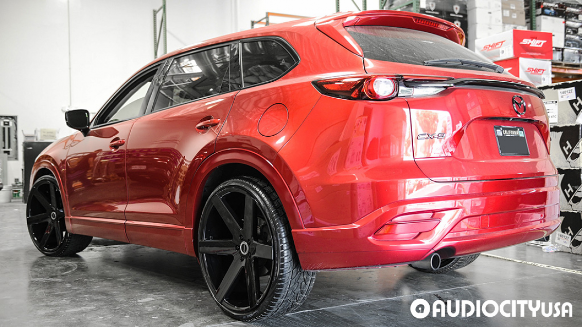 2016 Mazda CX-9 on 24" Strada Wheels Coda Black | Gallery | AudioCityUSA