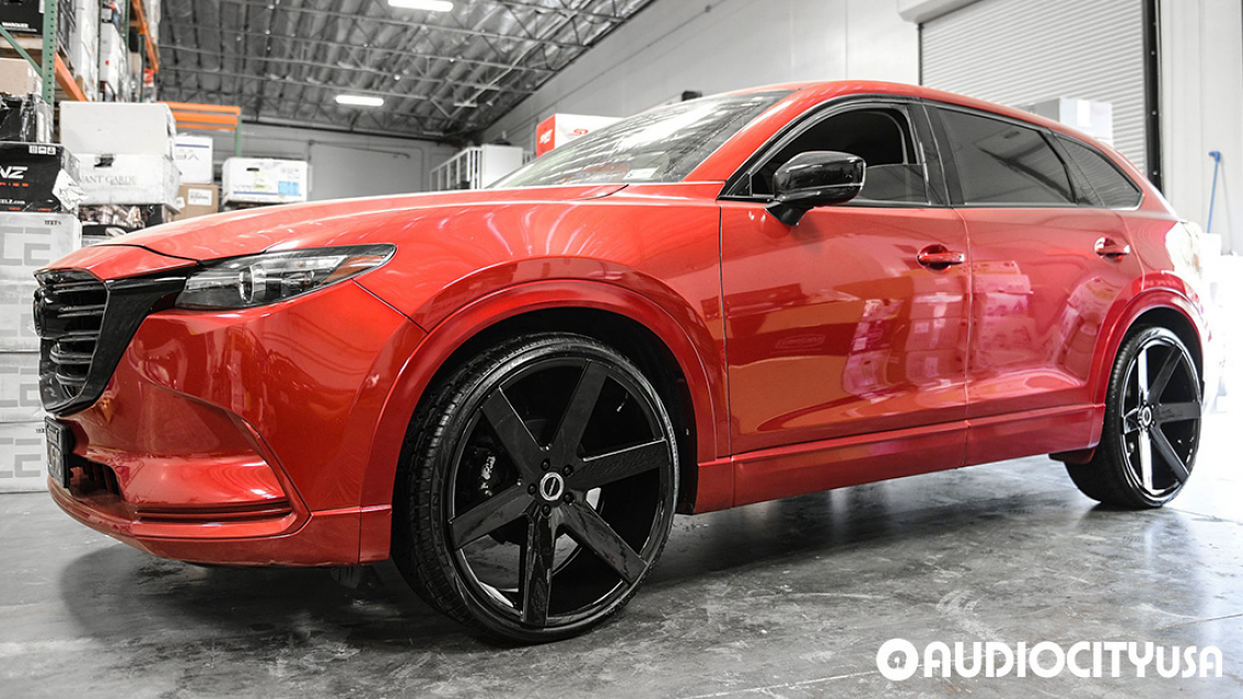 2016 Mazda CX-9 on 24" Strada Wheels Coda Black | Gallery | AudioCityUSA