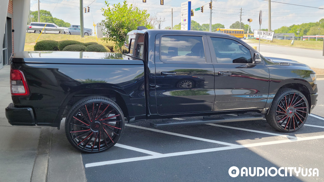 2019 RAM 1500 on 28" Lexani Wheels Wraith-XL Gloss Black with Custom ...
