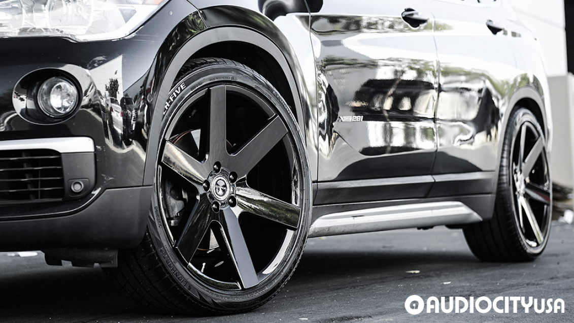 2016 BMW X1 on 20" Strada Wheels Coda Black | Gallery | AudioCityUSA