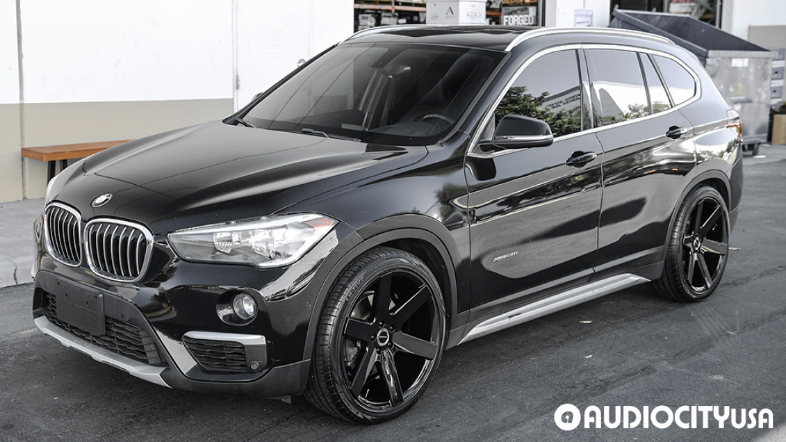 2016 BMW X1 on 20" Strada Wheels Coda Black | Gallery | AudioCityUSA