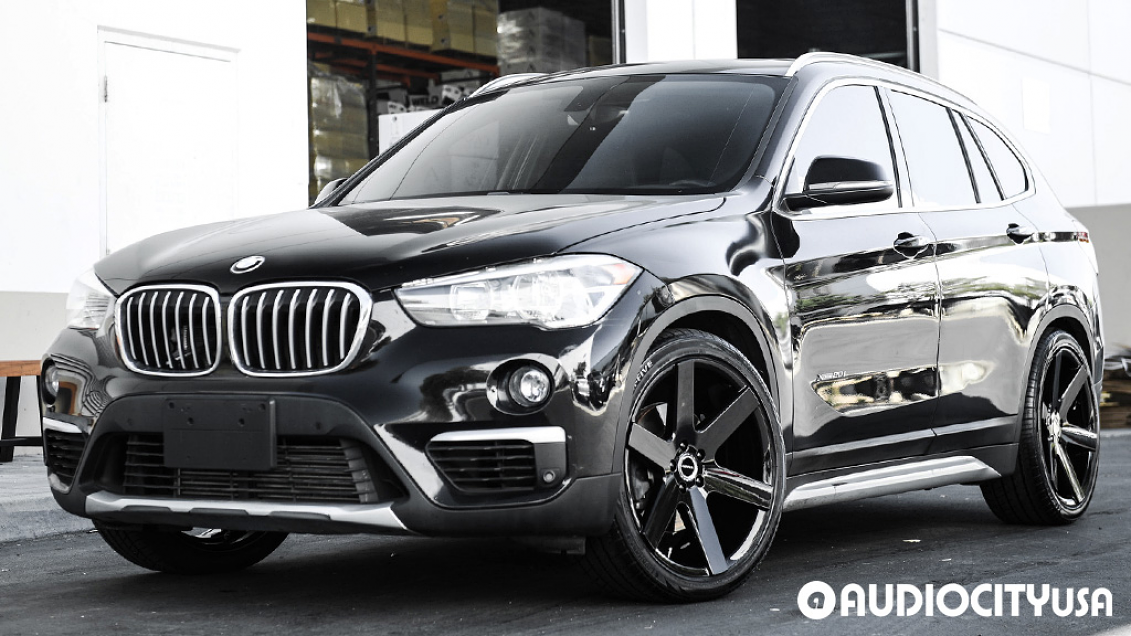 2016 BMW X1 on 20" Strada Wheels Coda Black | Gallery | AudioCityUSA