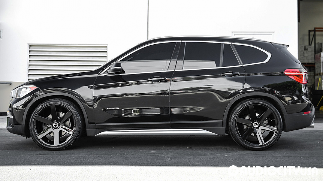 2016 BMW X1 on 20" Strada Wheels Coda Black | Gallery | AudioCityUSA