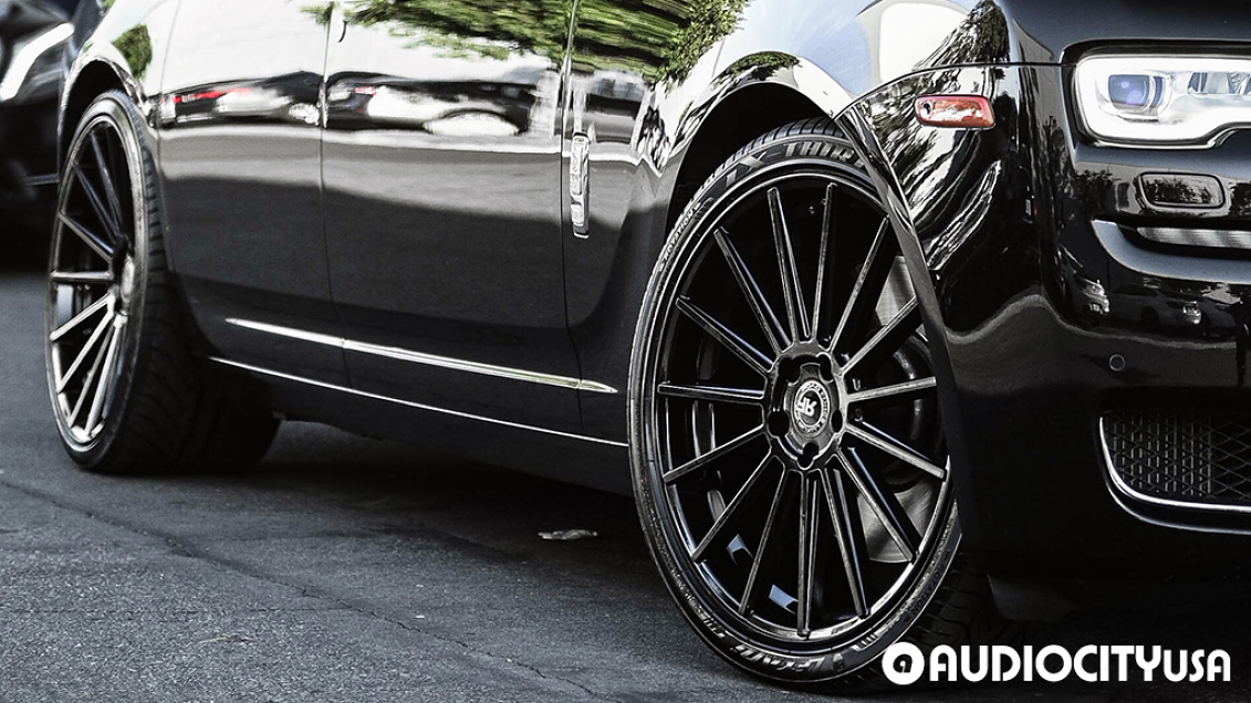 2017 Rolls Royce Ghost on 22" Road Force Wheels RF15 Gloss Black ...
