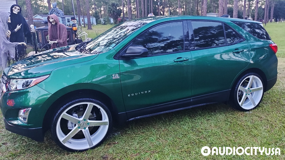 2018 Chevrolet Equinox on 22" Strada Wheels Perfetto White Machined ...
