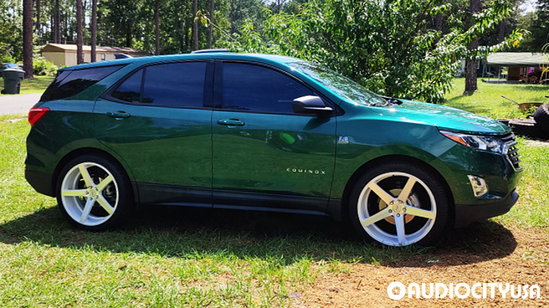 2018 Chevrolet Equinox on 22" Strada Wheels Perfetto White Machined ...