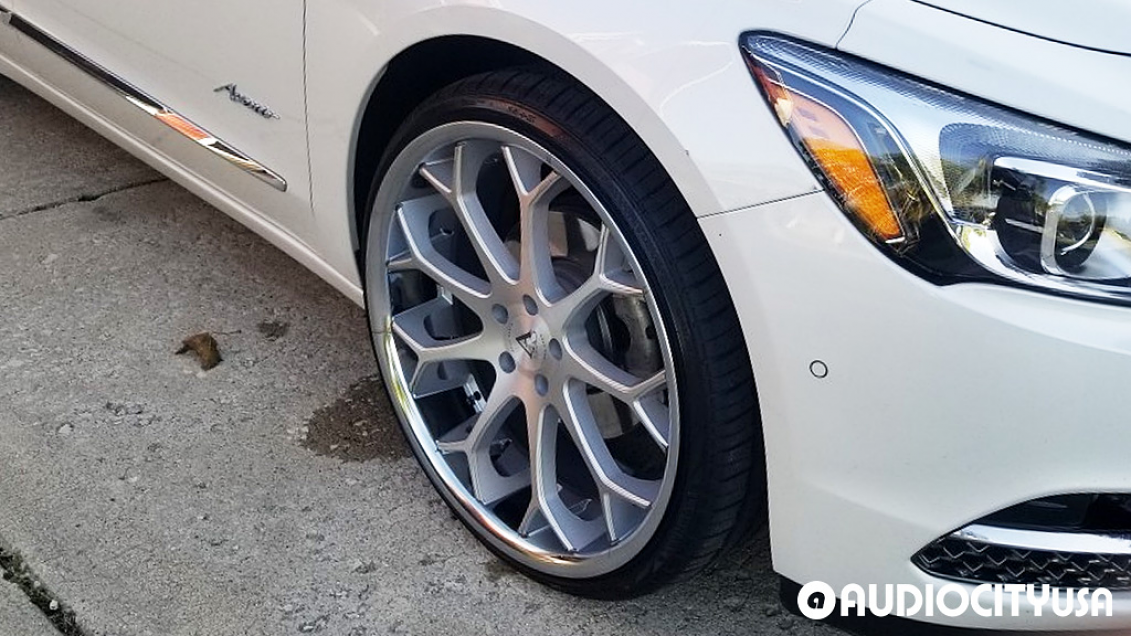2019 Buick LaCrosse on 22" AZAD Wheels AZ99 Silver with Chrome SS Lip ...