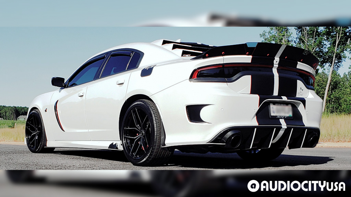 2019 Dodge Charger SRT on 20" Stance Wheels SF03 Gloss Black Machined ...