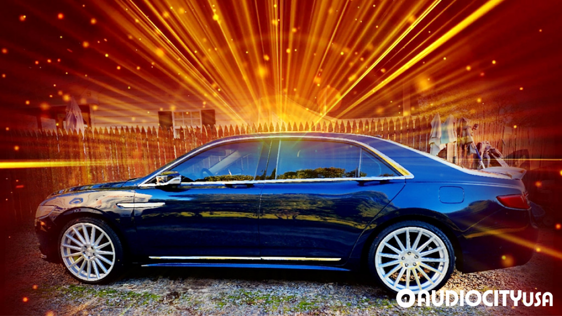 2017 Lincoln Continental on 21" Road Force Wheels RF15 Silver Machined ...