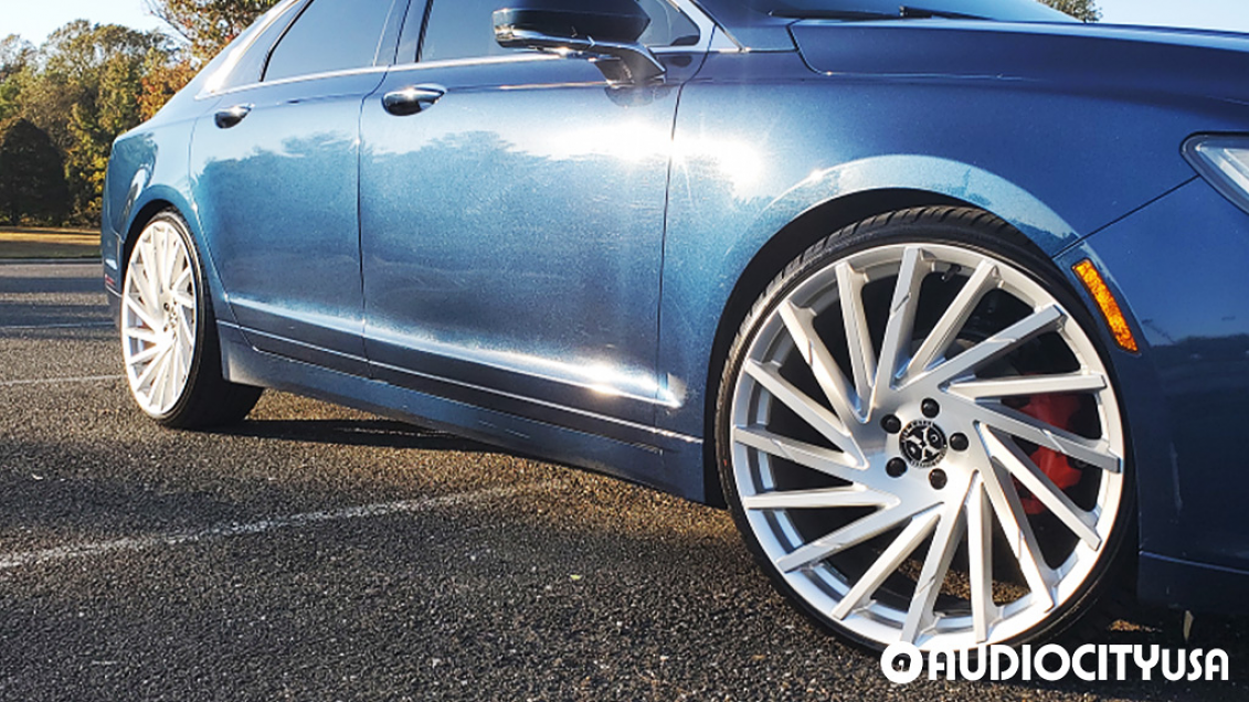 2017 Lincoln MKZ on 22" Xcess Wheels X02 Brushed Silver | Gallery | AudioCityUSA