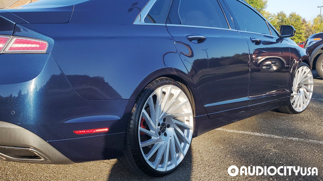2017 Lincoln MKZ on 22" Xcess Wheels X02 Brushed Silver | Gallery ...