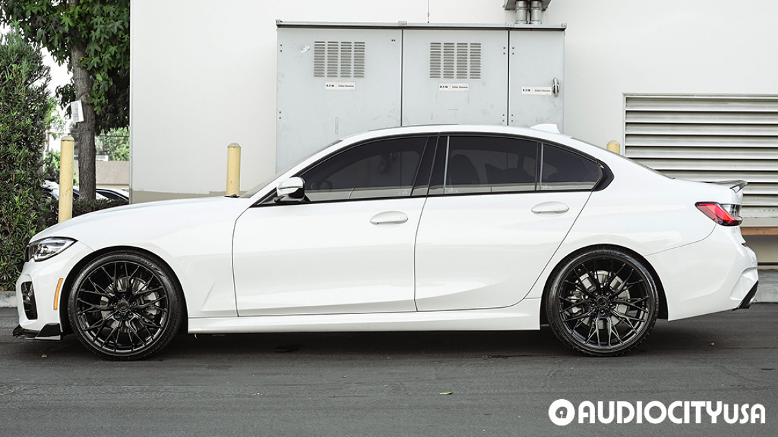 2019 BMW 3 Series on 20" MRR Wheels GF5 Gloss Black | Gallery ...