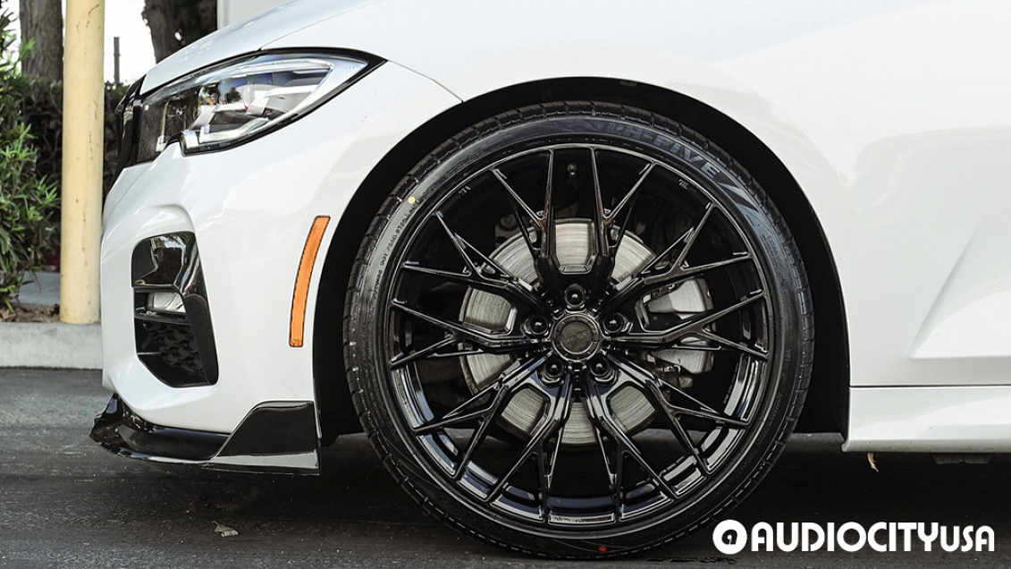 2019 BMW 3 Series on 20" MRR Wheels GF5 Gloss Black | Gallery ...