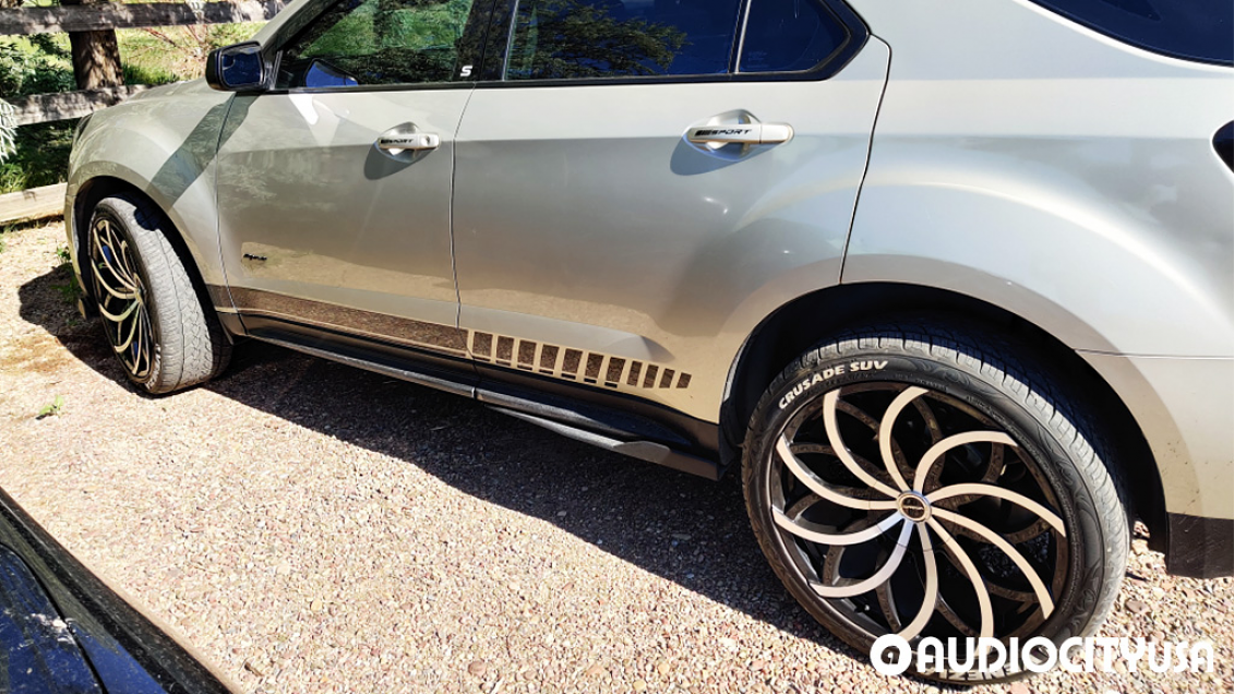 2015 Chevrolet Equinox on 22" Strada Wheels Huracan Gloss Black ...