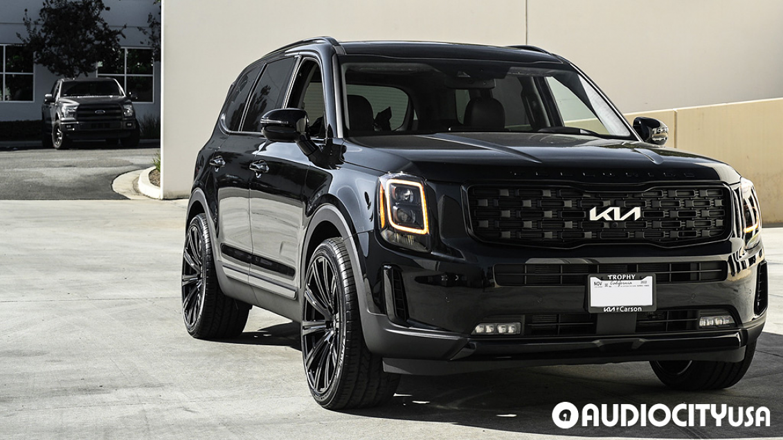 2022 KIA Telluride on 22" Avant Garde Wheels Vanguard Gloss Black ...