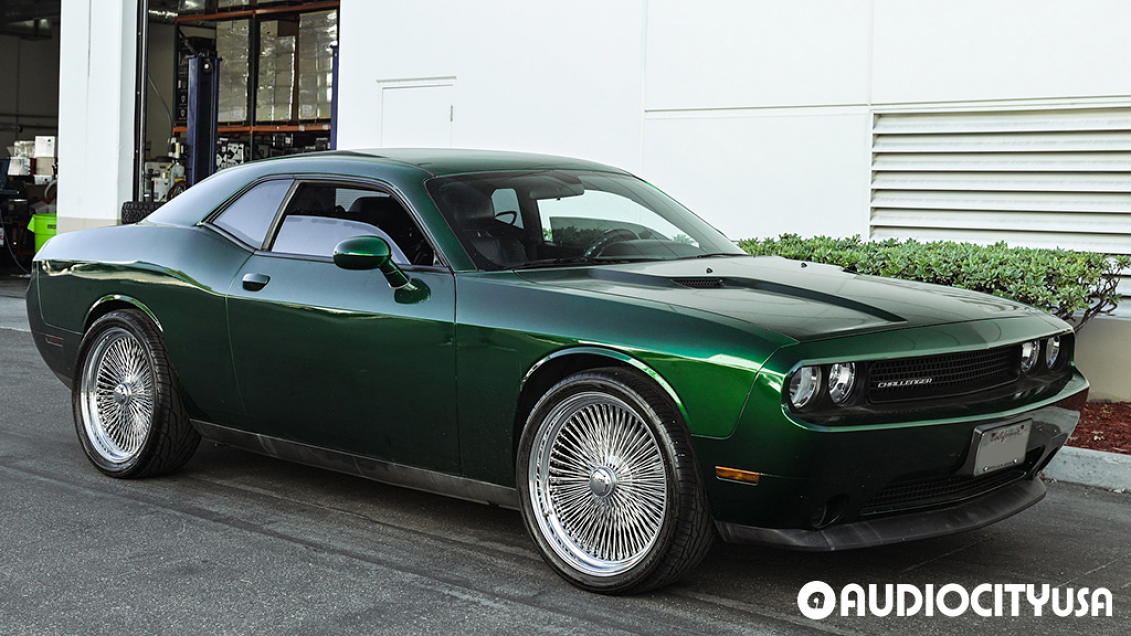 Dodge Challenger RWD on 22" LA Wire Wheels Standard 150-Spoke Straight ...