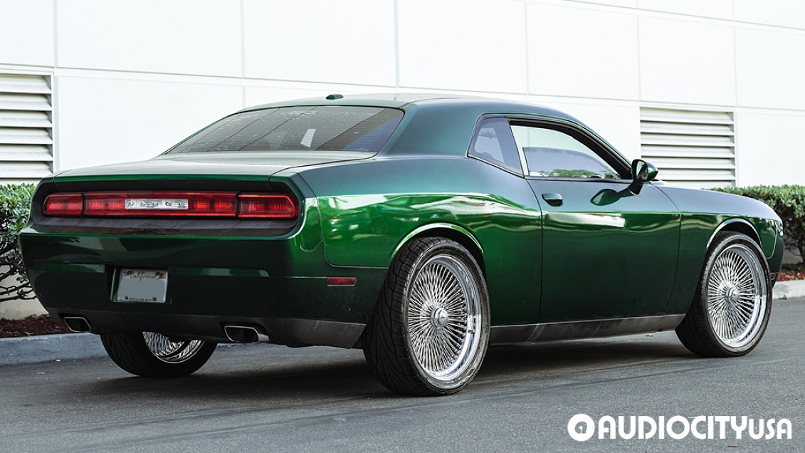 Dodge Challenger RWD on 22" LA Wire Wheels Standard 150-Spoke Straight ...