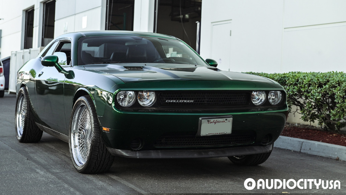 Dodge Challenger RWD on 22" LA Wire Wheels Standard 150-Spoke Straight ...