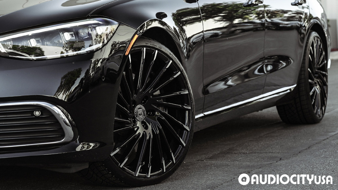 2021 Mercedes-Benz S-Class on 22" Lexani Wheels Wraith Gloss Black with ...