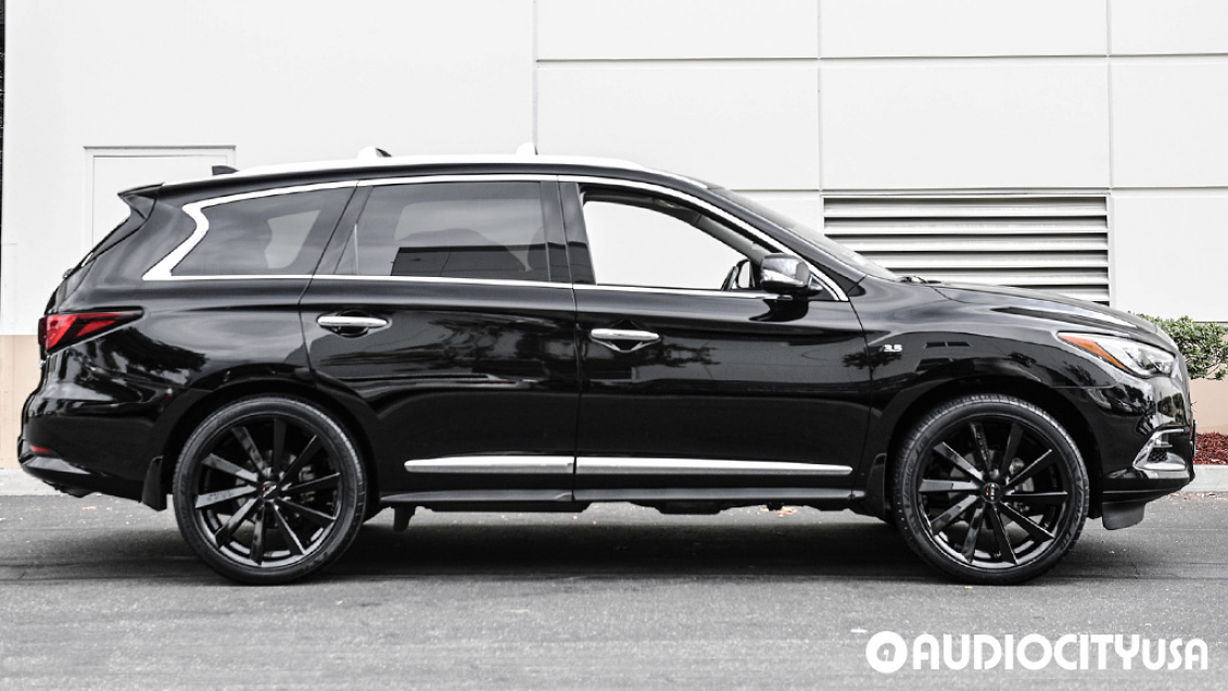 2019 Infiniti QX60 on 22" Koko Kuture Wheels Kapan Gloss Black ...