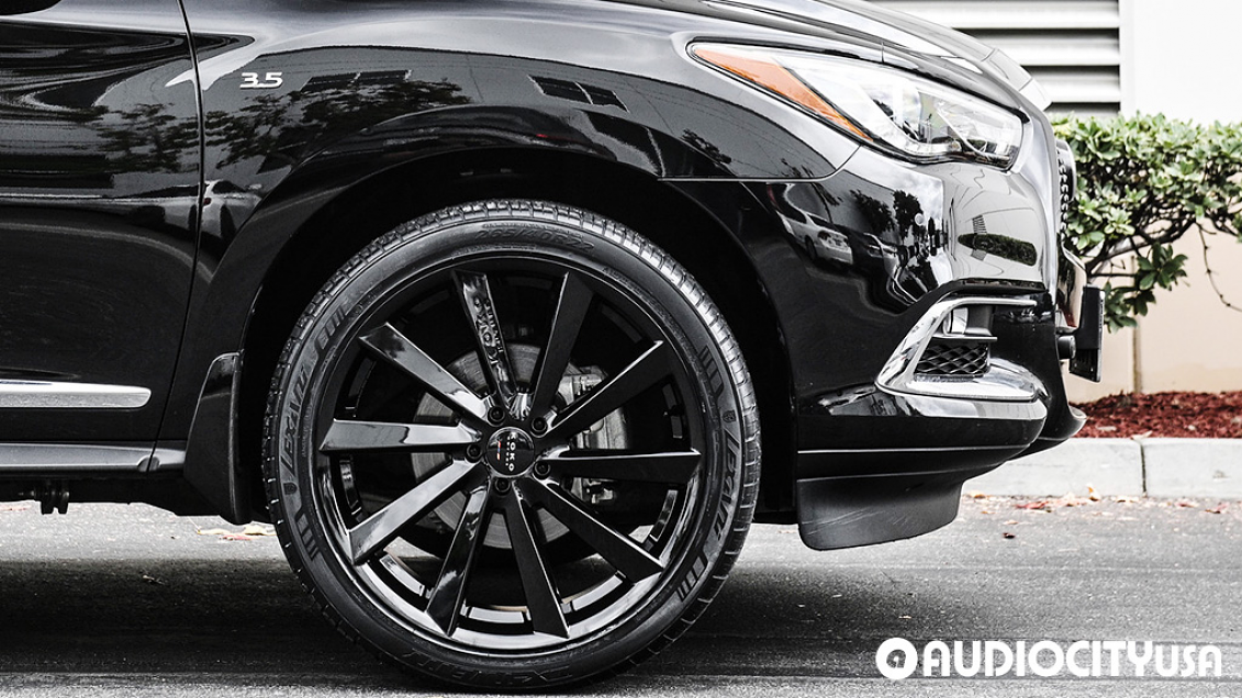 2019 Infiniti QX60 on 22" Koko Kuture Wheels Kapan Gloss Black ...
