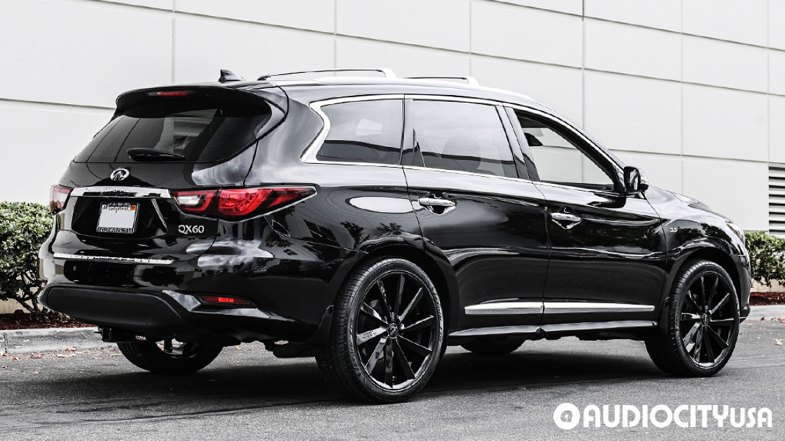 2019 Infiniti QX60 on 22" Koko Kuture Wheels Kapan Gloss Black ...
