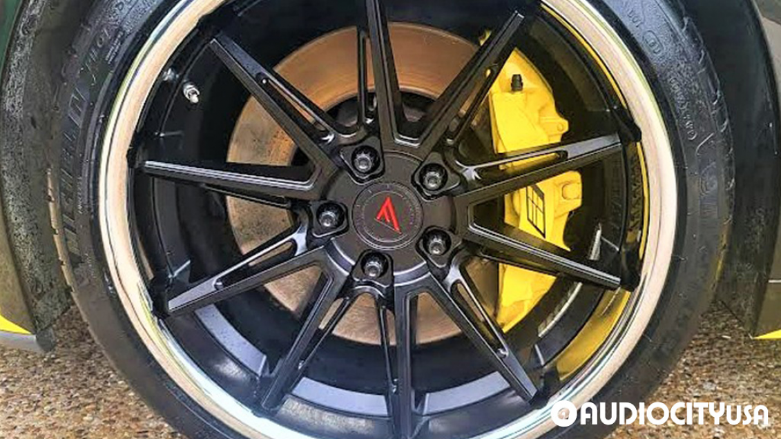 2012 Cadillac CTS-V on 20" Ferrada Wheels CM2 Matte Black with Gloss ...