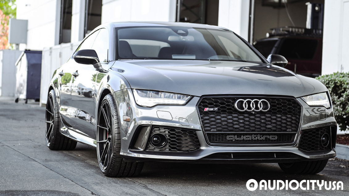 2016 Audi RS7 on 21" Ferrada Wheels F8-FR8 Matte Black | Gallery | AudioCityUSA