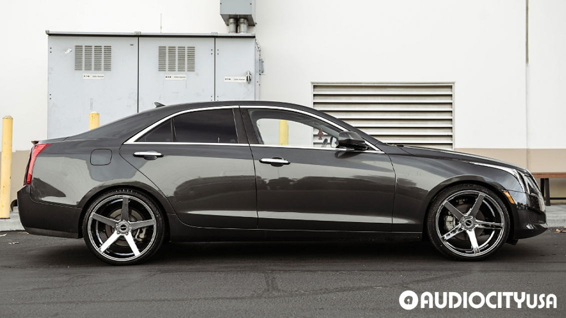 2014 Cadillac ATS on 20" Strada Wheels Perfetto Chrome | Gallery ...