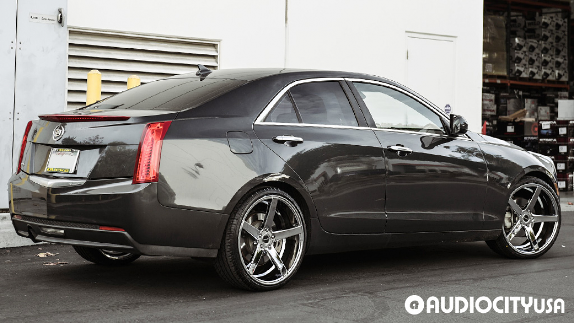 2014 Cadillac ATS on 20" Strada Wheels Perfetto Chrome | Gallery ...
