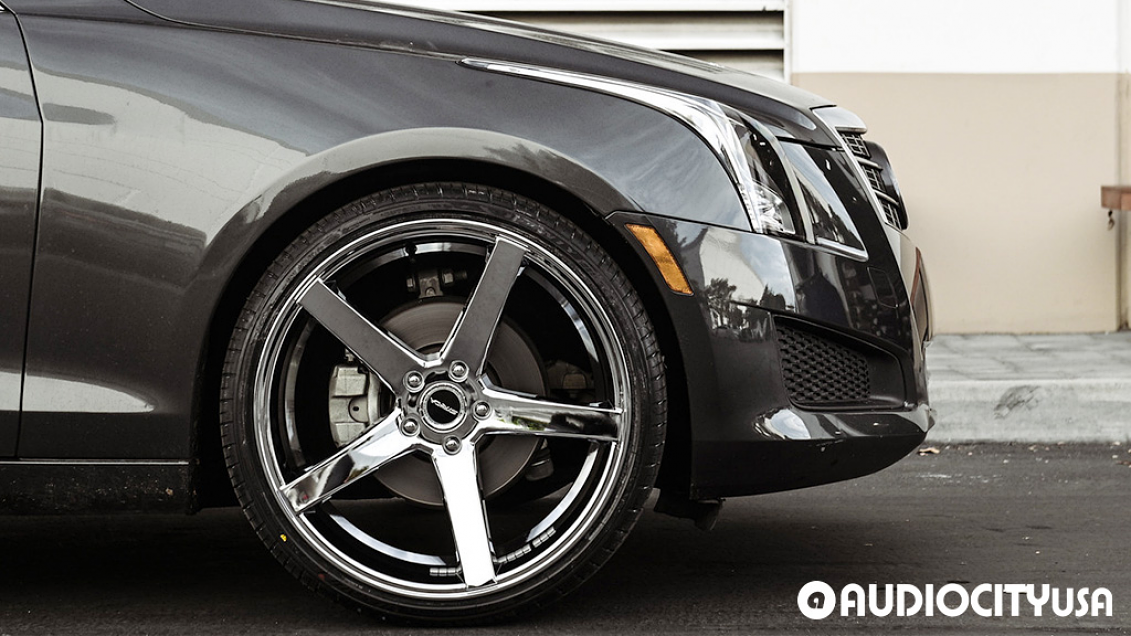 2014 Cadillac ATS on 20" Strada Wheels Perfetto Chrome | Gallery ...