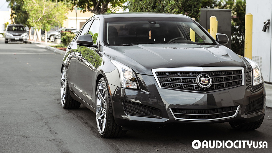 2014 Cadillac ATS on 20" Strada Wheels Perfetto Chrome | Gallery ...