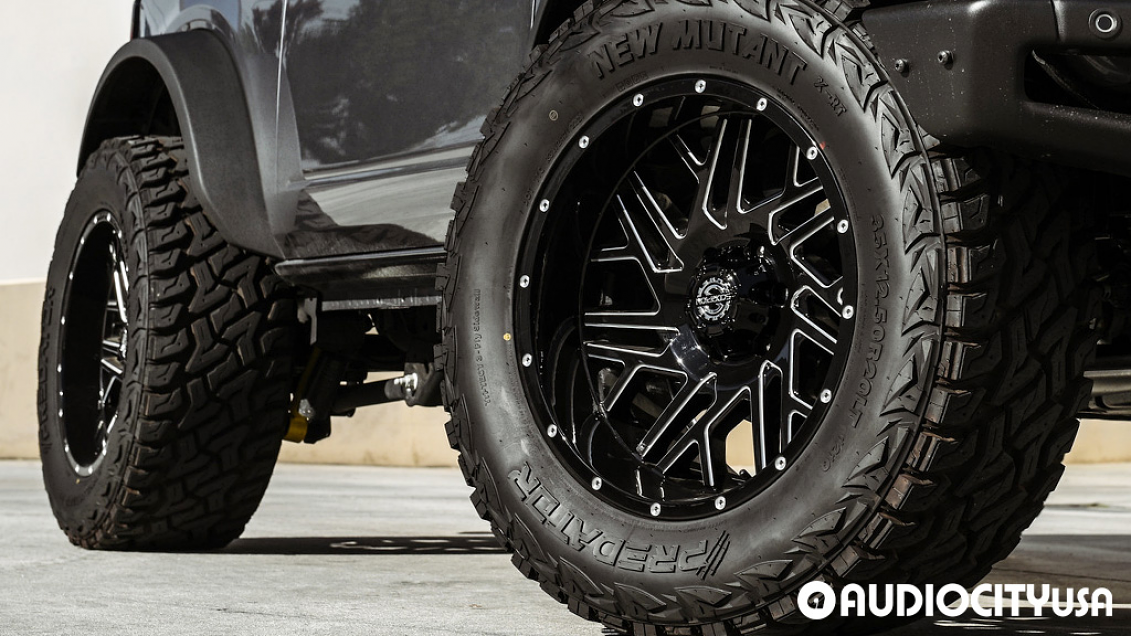 2023 Ford Bronco on 20" Scorpion Wheels SC-29 Gloss Black Milled ...