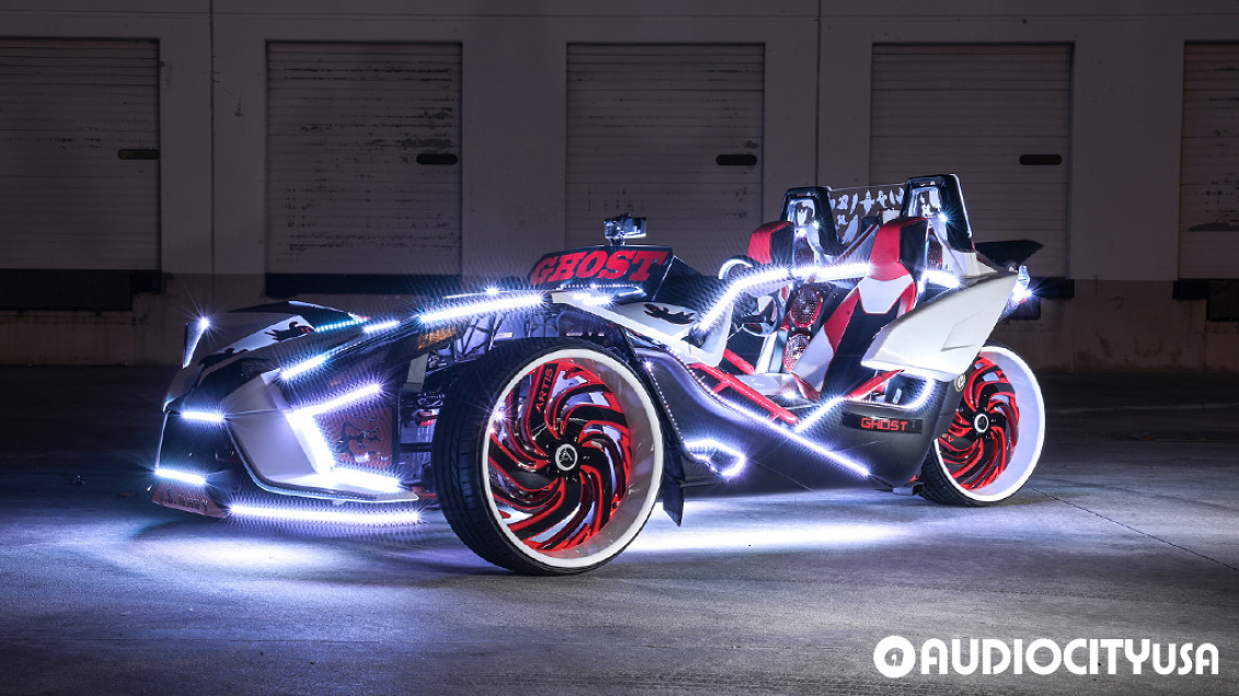 2017 Polaris Slingshot on 24" Artis Wheels Fillmore Custom Gloss Black ...