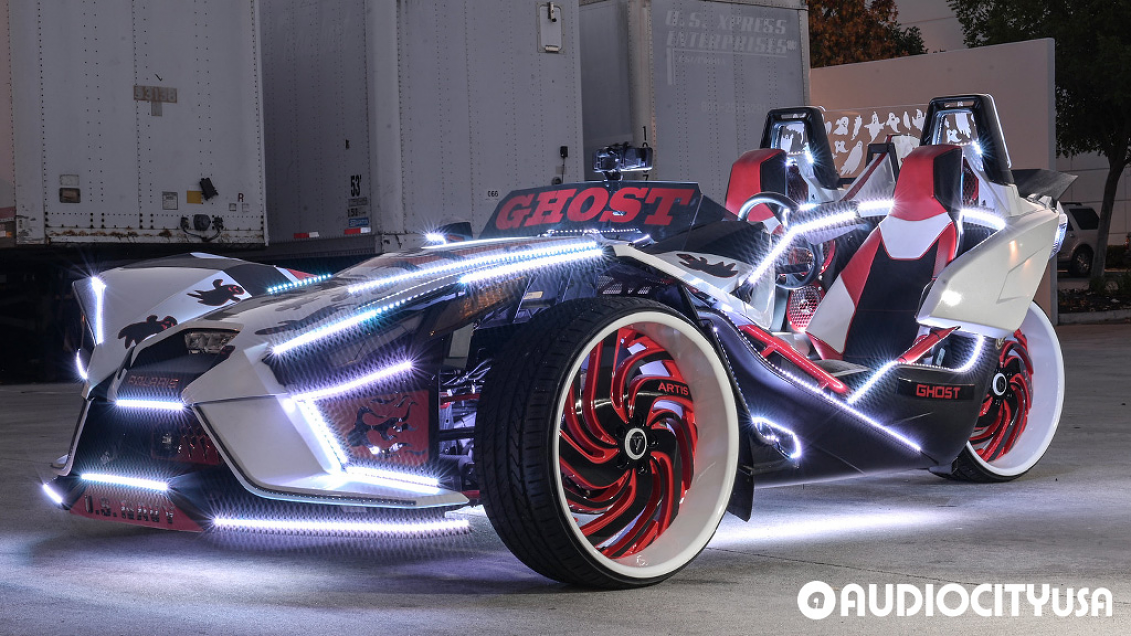 2017 Polaris Slingshot on 24" Artis Wheels Fillmore Custom Gloss Black ...