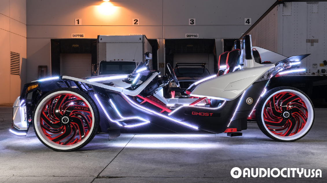 2017 Polaris Slingshot on 24" Artis Wheels Fillmore Custom Gloss Black ...