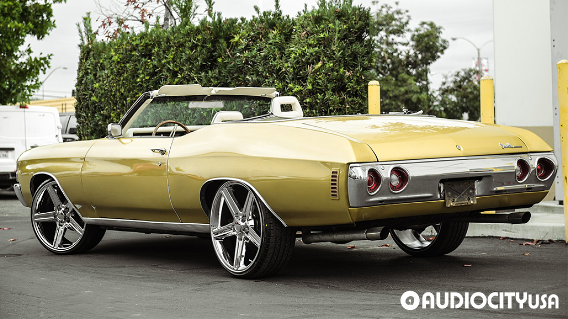 1971 Chevrolet Chevelle on 22" IROC Wheels Replica Chrome | Gallery ...