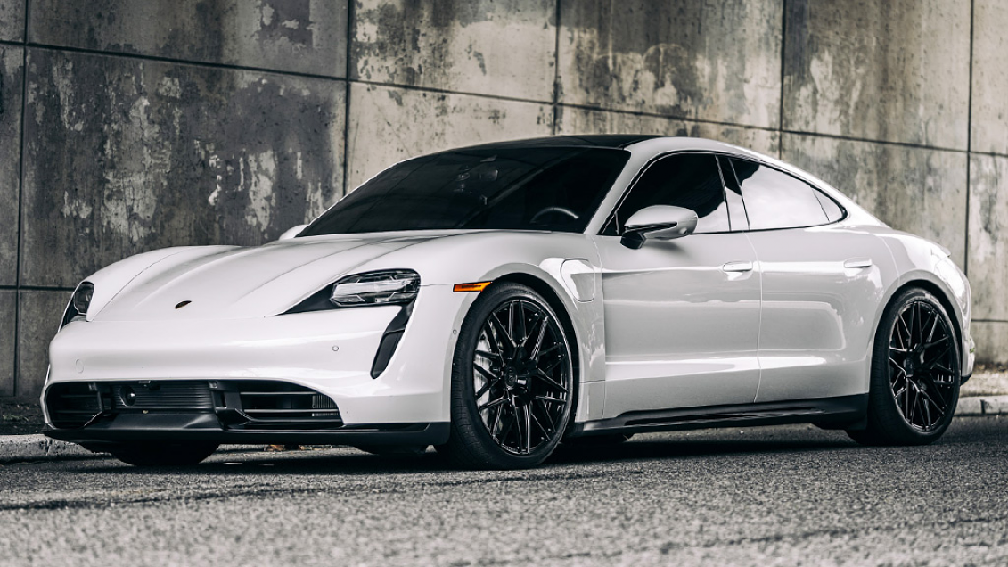 2021 Porsche Taycan on 21" Rohana Wheels RFX10 Gloss Black | Gallery ...