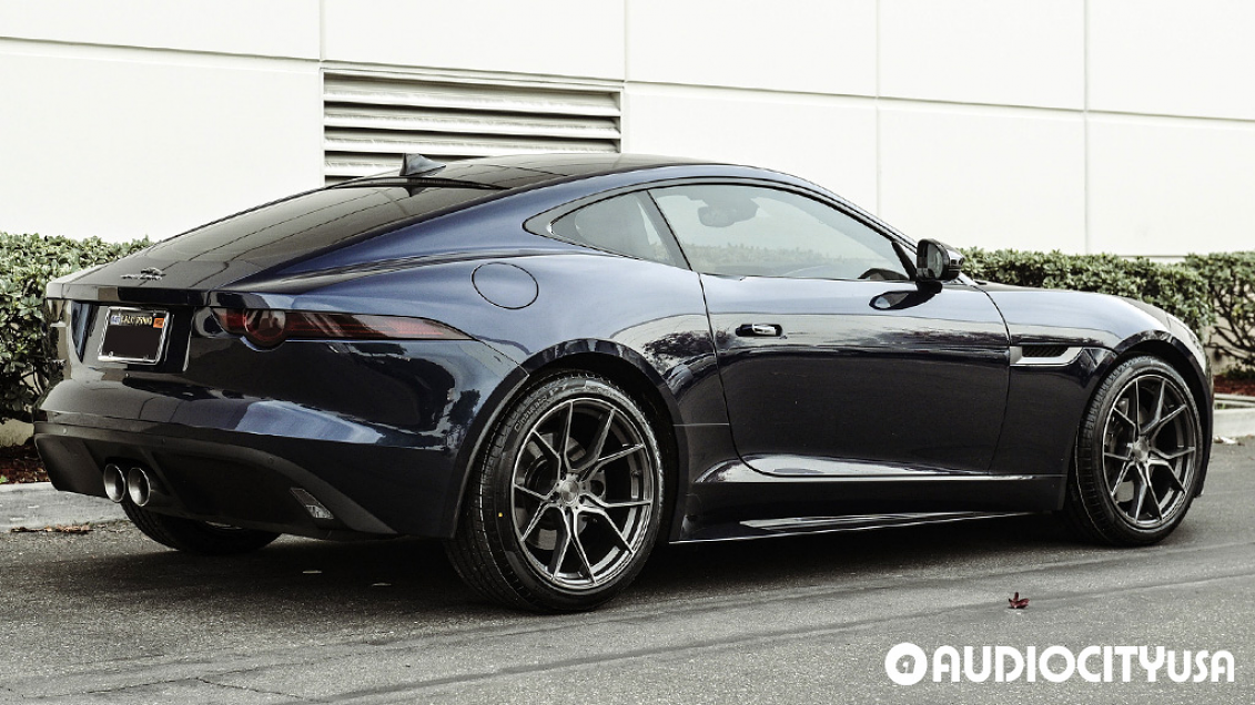 2016 Jaguar F-Type on 19" Stance Wheels SF07 Brushed Dual Gunmetal | Gallery | AudioCityUSA