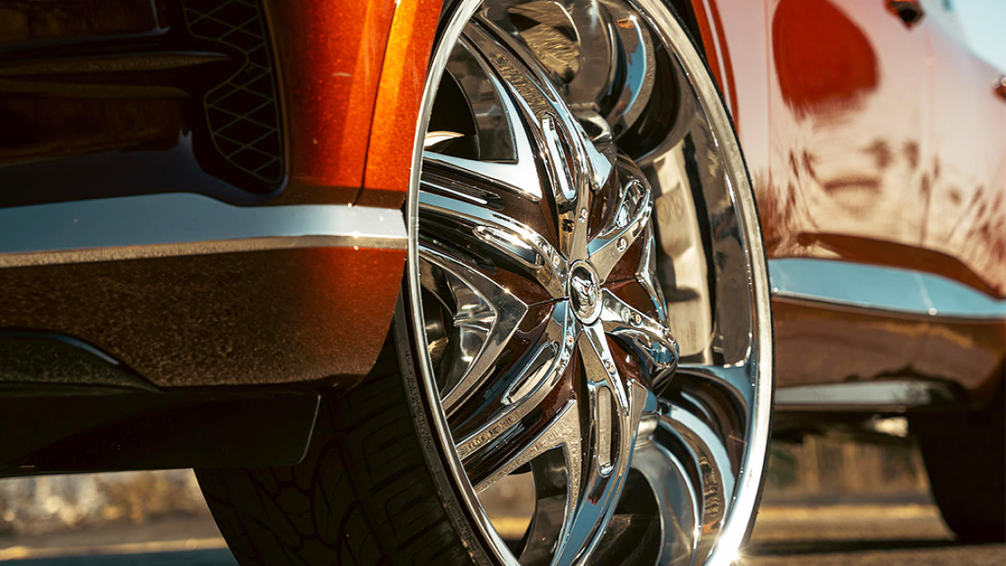 2022 Genesis GV80 on 26" Diablo Wheels Elite Chrome with Custom Color ...