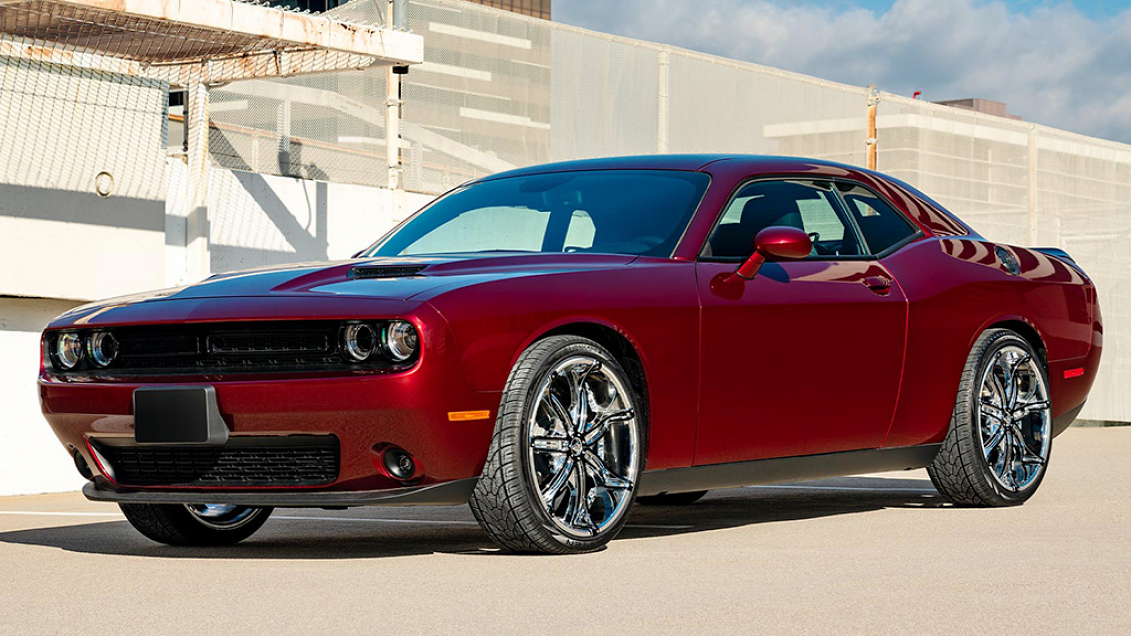 2020 Dodge Challenger RWD on 22" Diablo Wheels DNA Chrome with Black ...