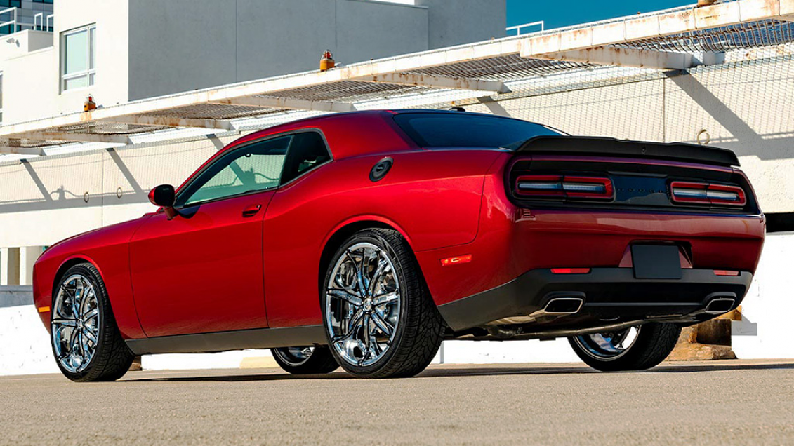 2020 Dodge Challenger RWD on 22" Diablo Wheels DNA Chrome with Black ...