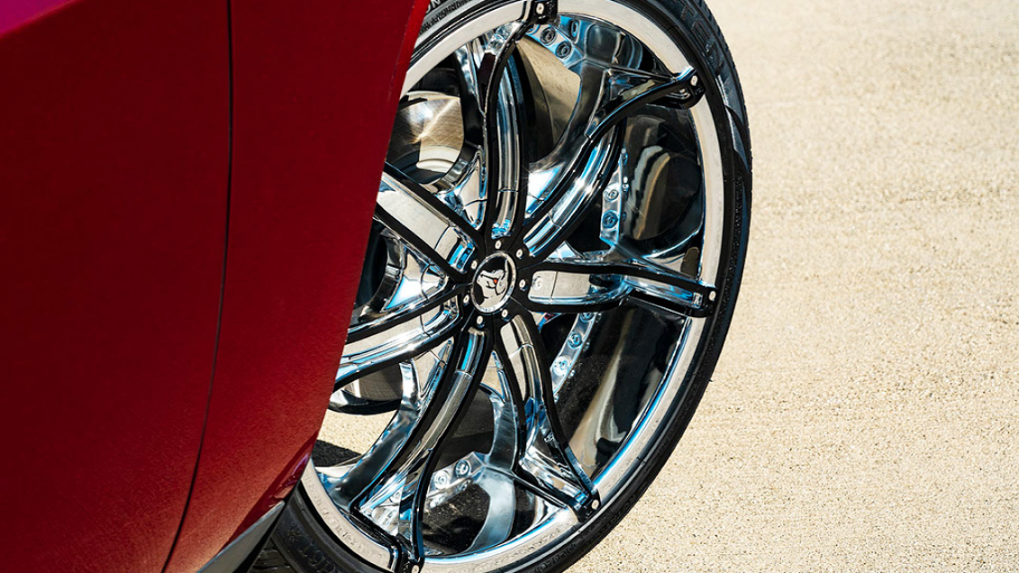 2020 Dodge Challenger RWD on 22" Diablo Wheels DNA Chrome with Black ...