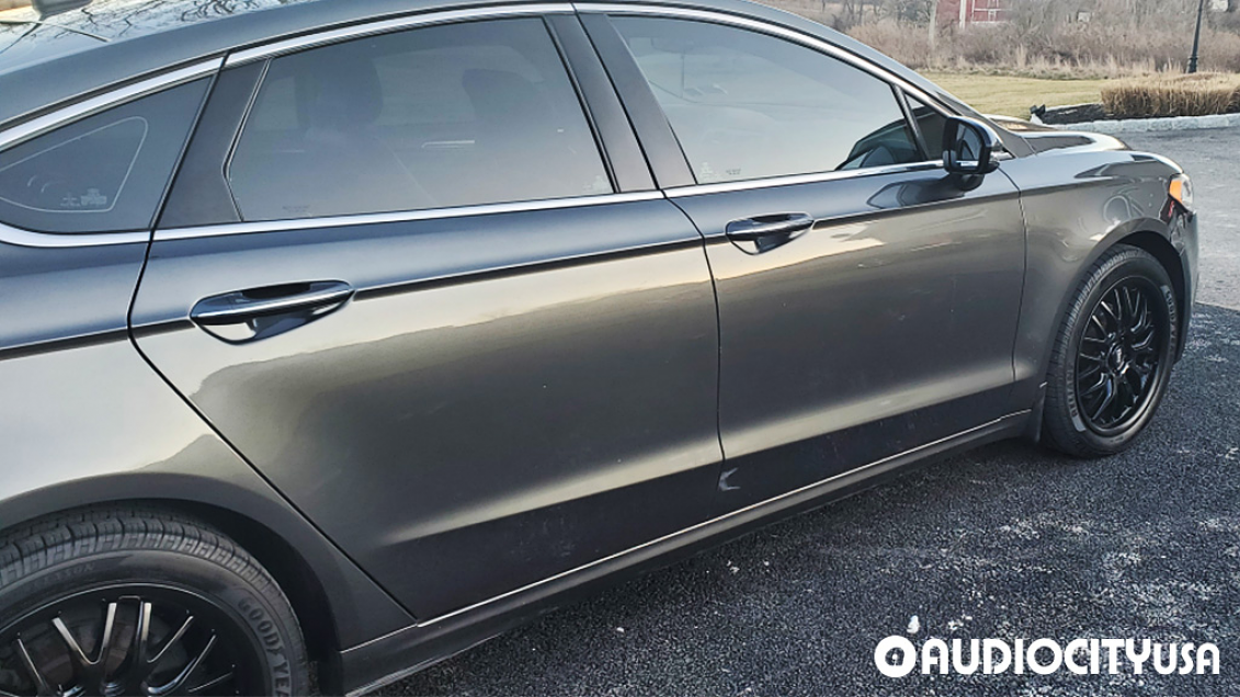 2017 Ford Fusion on 18" Voxx Wheels Lago Gloss Black | Gallery ...