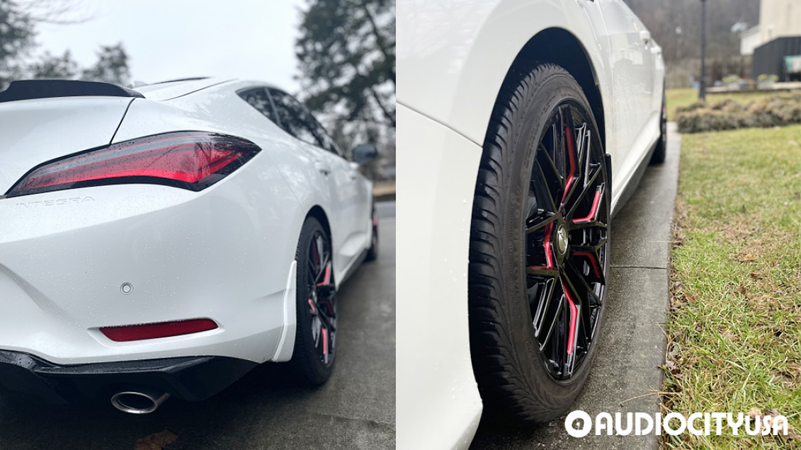 2023 Acura Integra on 18" Shift Wheels Spring Gloss Black with Candy ...